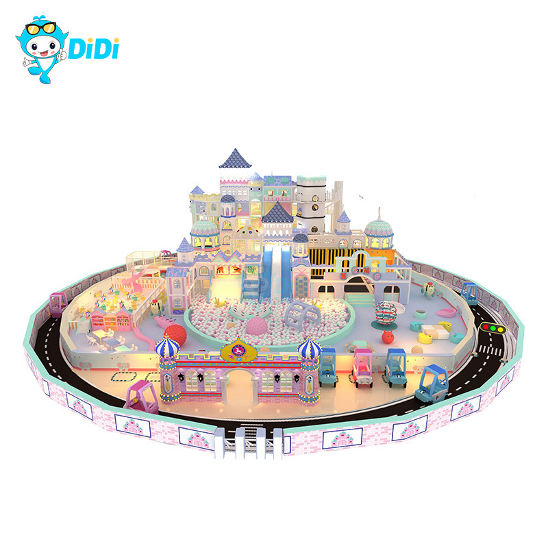 Custom Theme High Capacity Indoor Playground with Stainless Steel Frame ...